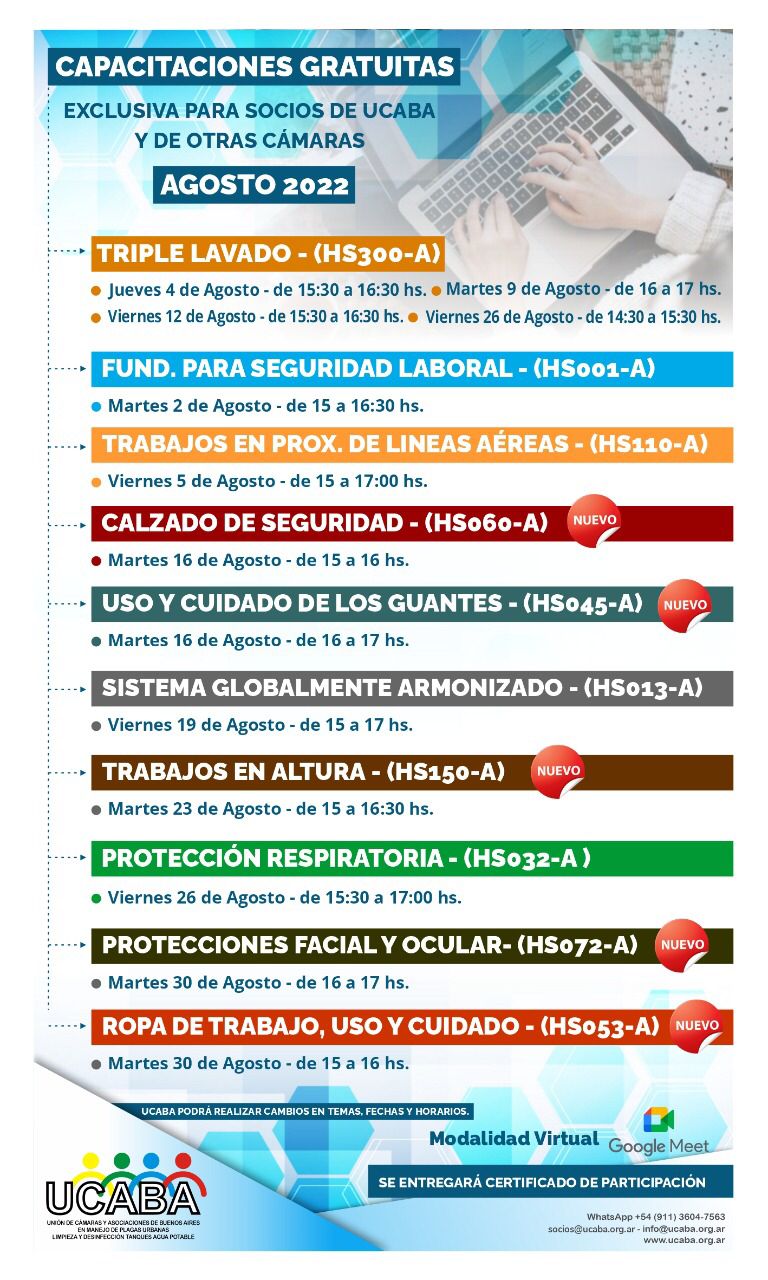 Programa UCABA: Programa de capacitaciones - Insuplagas